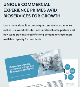 Unique Commercial Experience Primes Avid Bioservices for Growth - Avid ...